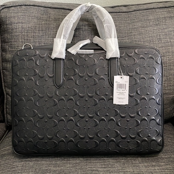 Coach | Bags | Coach Graham Slim Brief In Signature Leather | Poshmark
